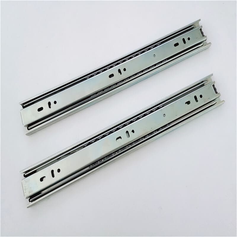 China HJ4502 Drawer Slides Runners-Ball Bearing 3 Fold Full Extension ...